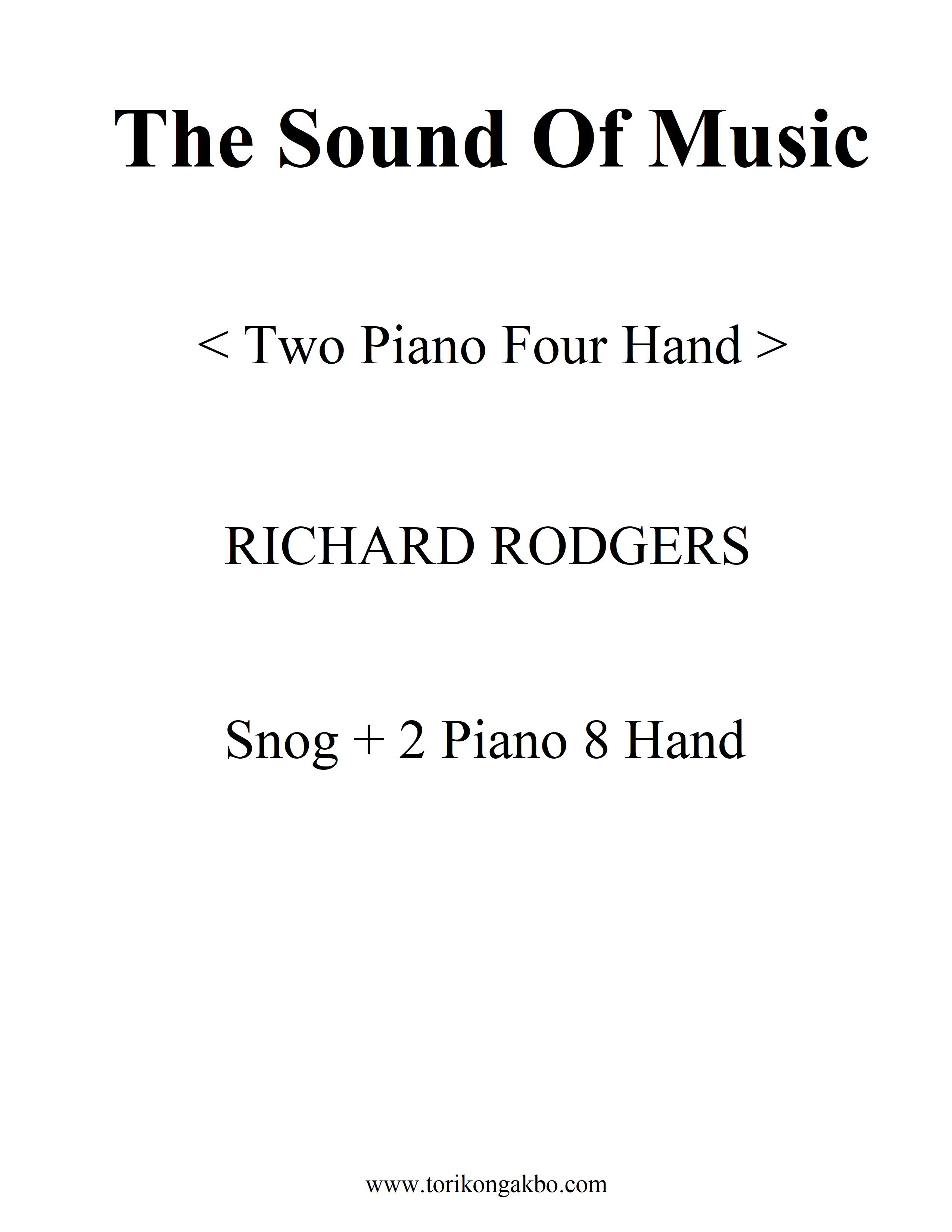 The Sound Of Music - Song + 2 Piano 8 Hand | 피아노 악보 | 토리콩악보